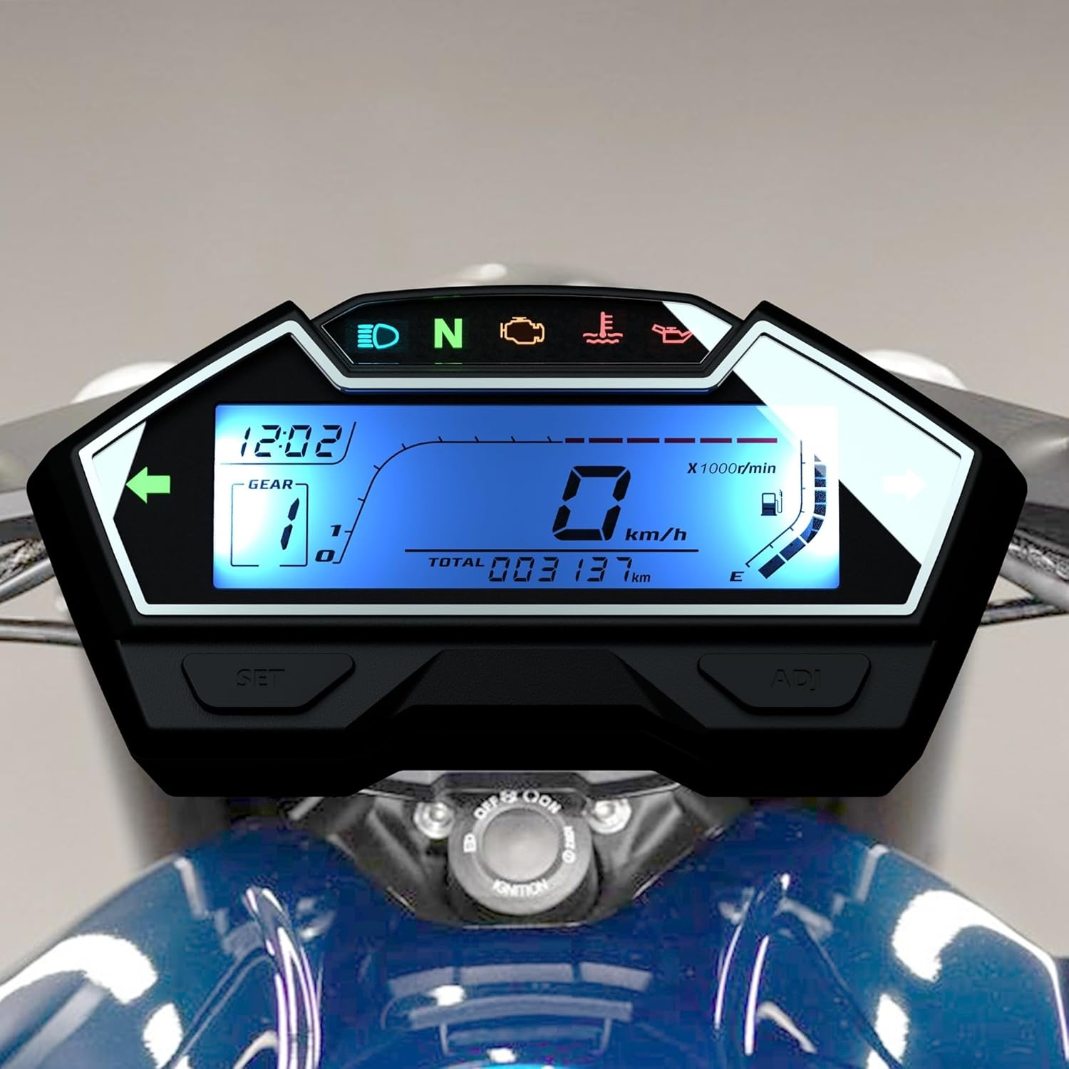 Amazon.com: Universal Motorcycle Speedometer, Digital Odometer ...