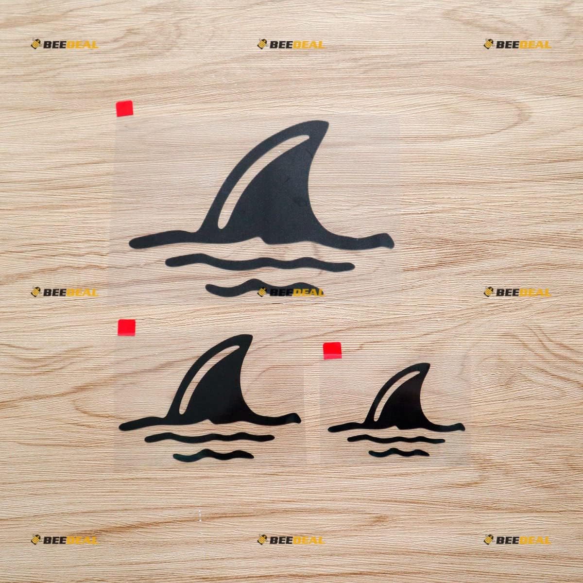 Amazon.com: Shark Fin in Water Sea Great White Shark Fish Sticker Decal ...
