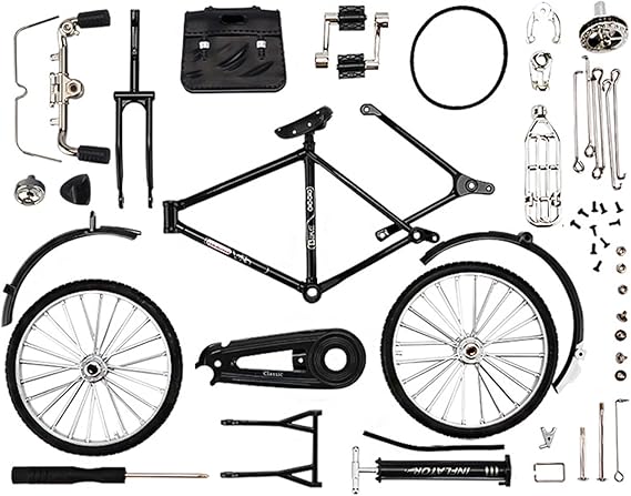 Amazon.com: VALINK DIY Bicycled Model kit, Bike Model DIY, Mini Retro ...