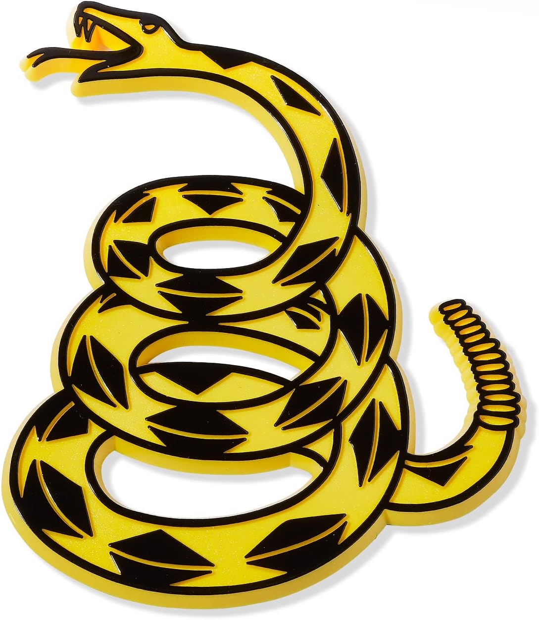 Amazon.com: Gadsden Flag Don't Tread On Me Rattlesnake Car Emblem by ...