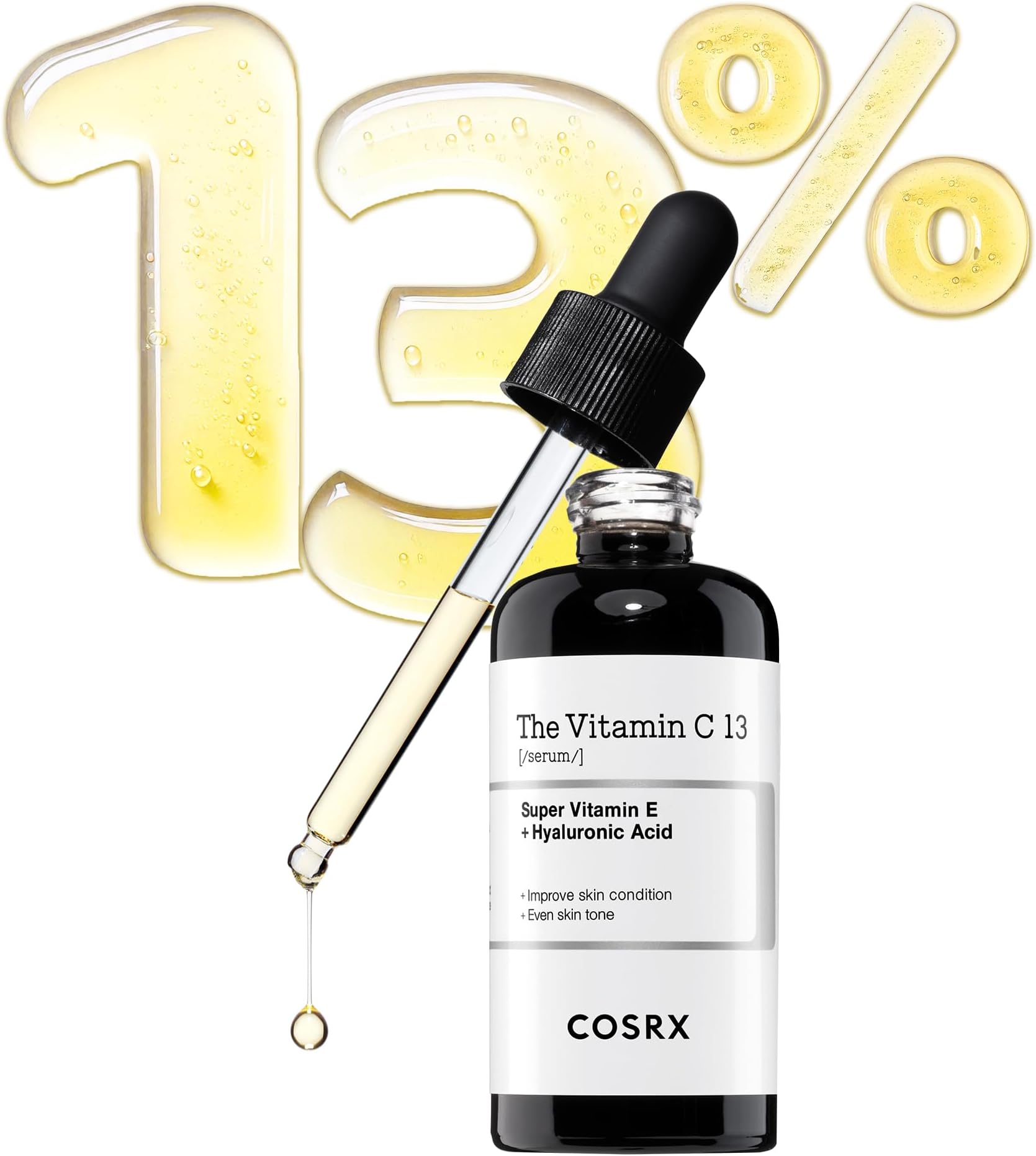 Amazon.com: COSRX Pure Vitamin C 13% Serum with Vitamin E & Hyaluronic ...