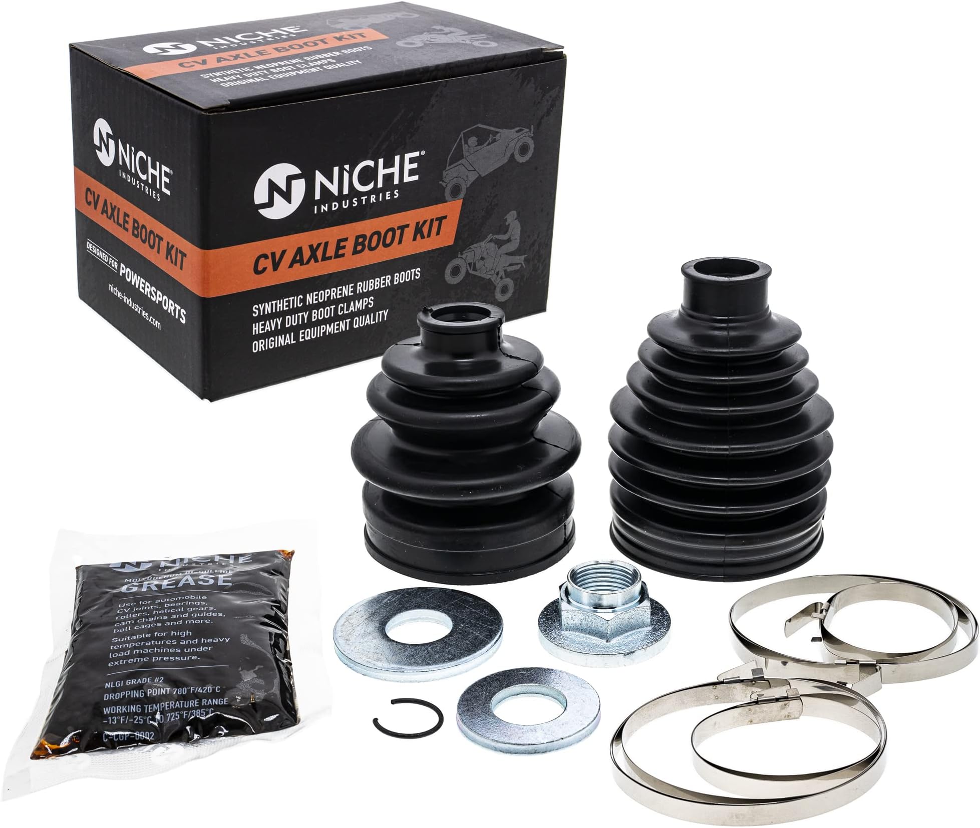 Amazon.com: Caltric Rear Axle Outer And Inner Cv Boot Kit Compatible ...