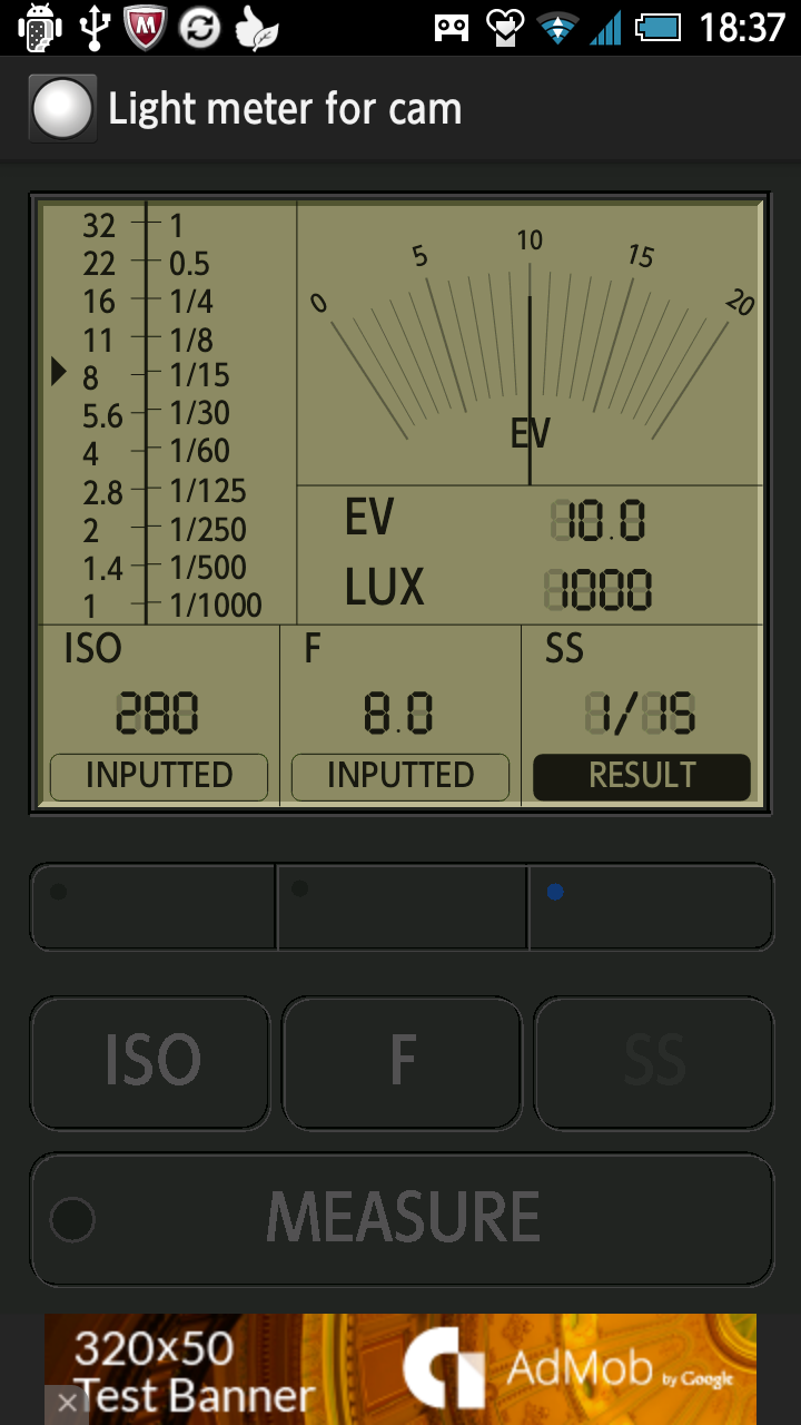 Light meter for photography - App on the Amazon Appstore