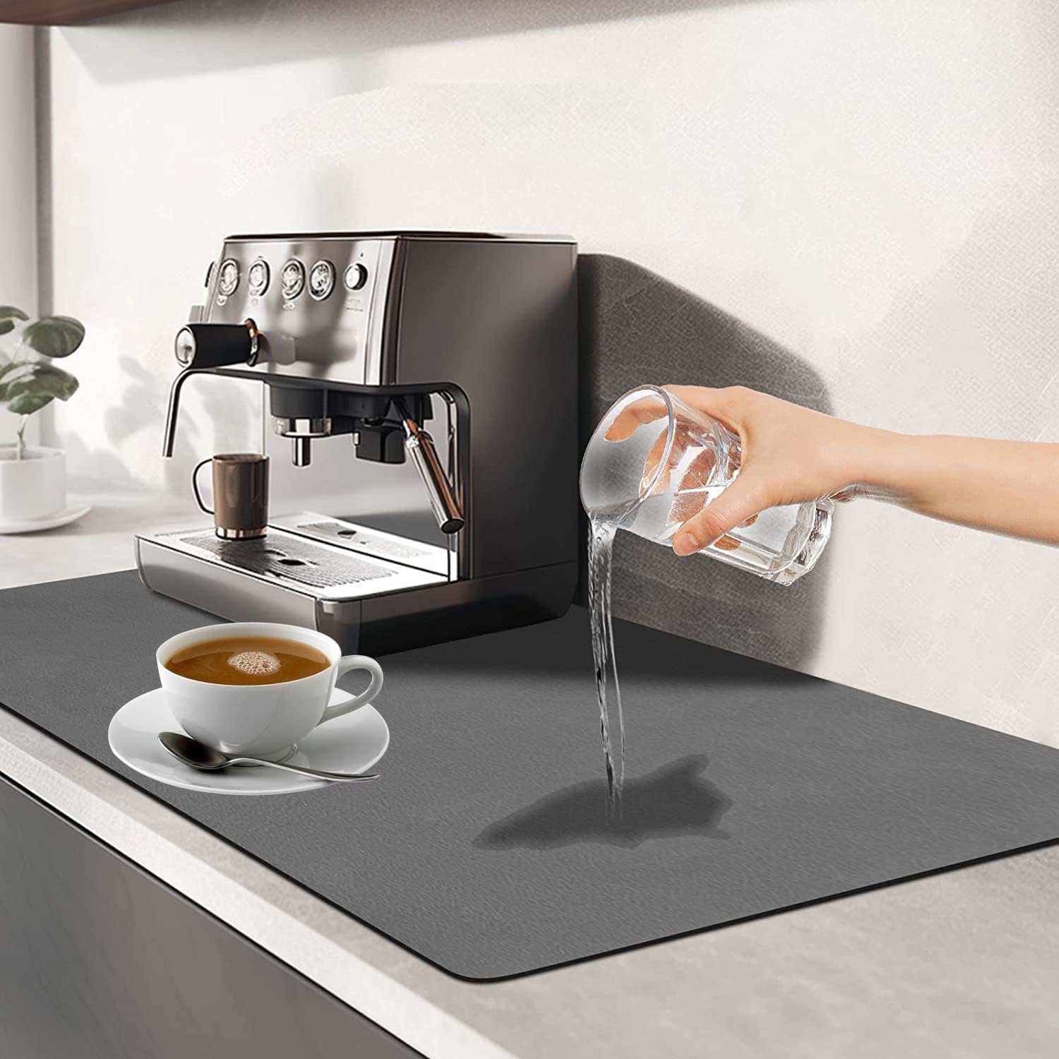 Tappetino Scolapiatti, 40x50cm Tappetino Drenante Assorbente da Cucina ...