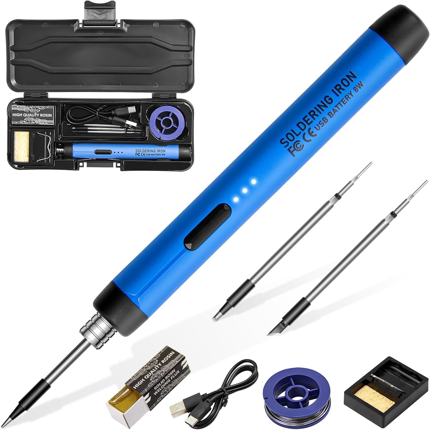 Amazon.com: Cordless Soldering Iron Kit, Rechargeable Soldering Iron, 3 ...