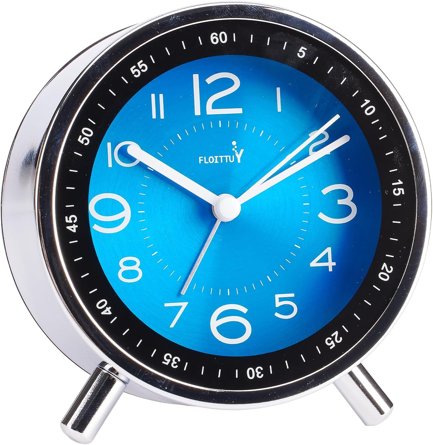 Amazon.com: FLOITTUY Super Silent Metal Alarm Clock,Beep Wake Round ...