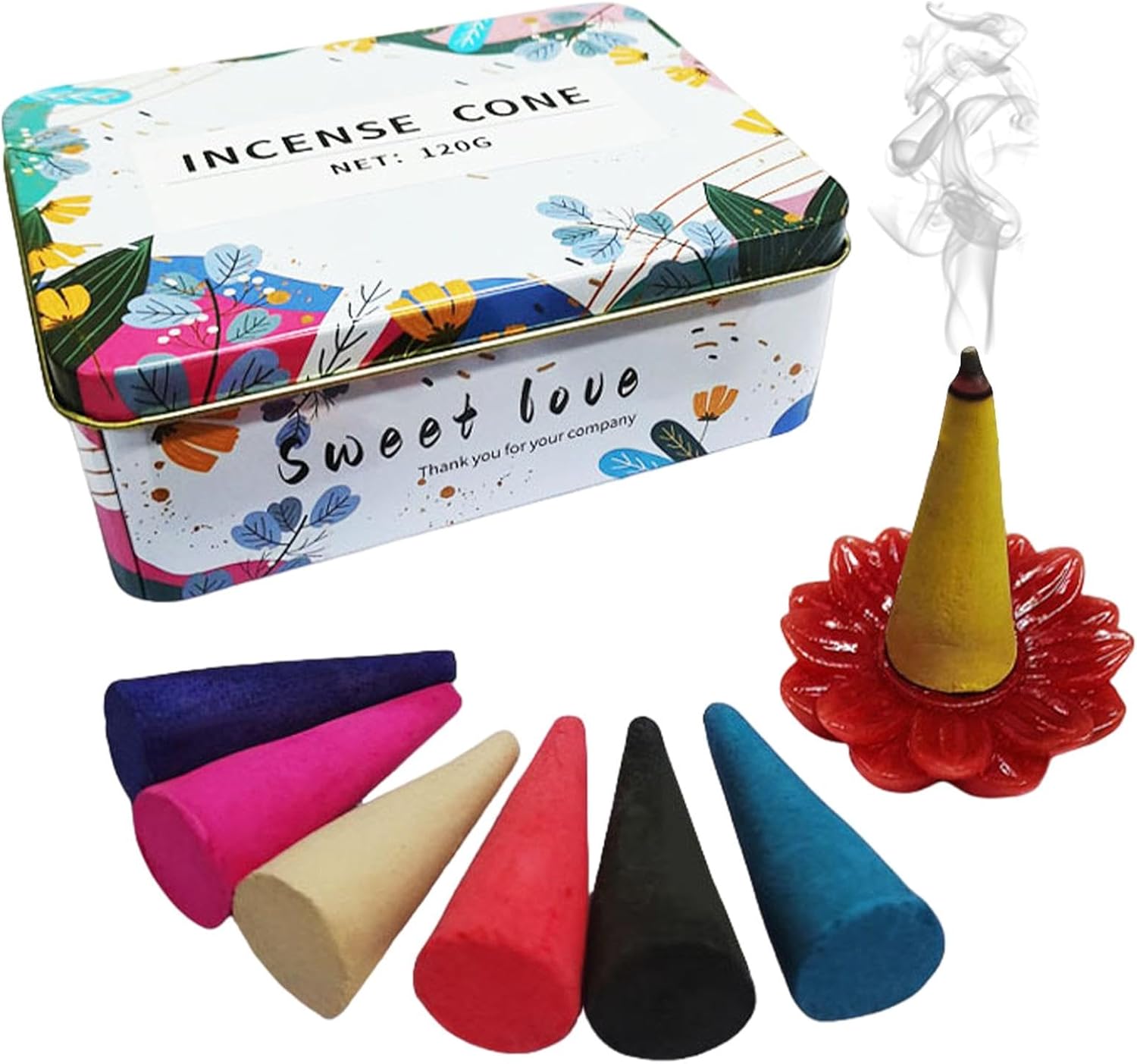 Amazon.com: Cone Incense Scents - Mixed Incense Tower Box | Natural ...