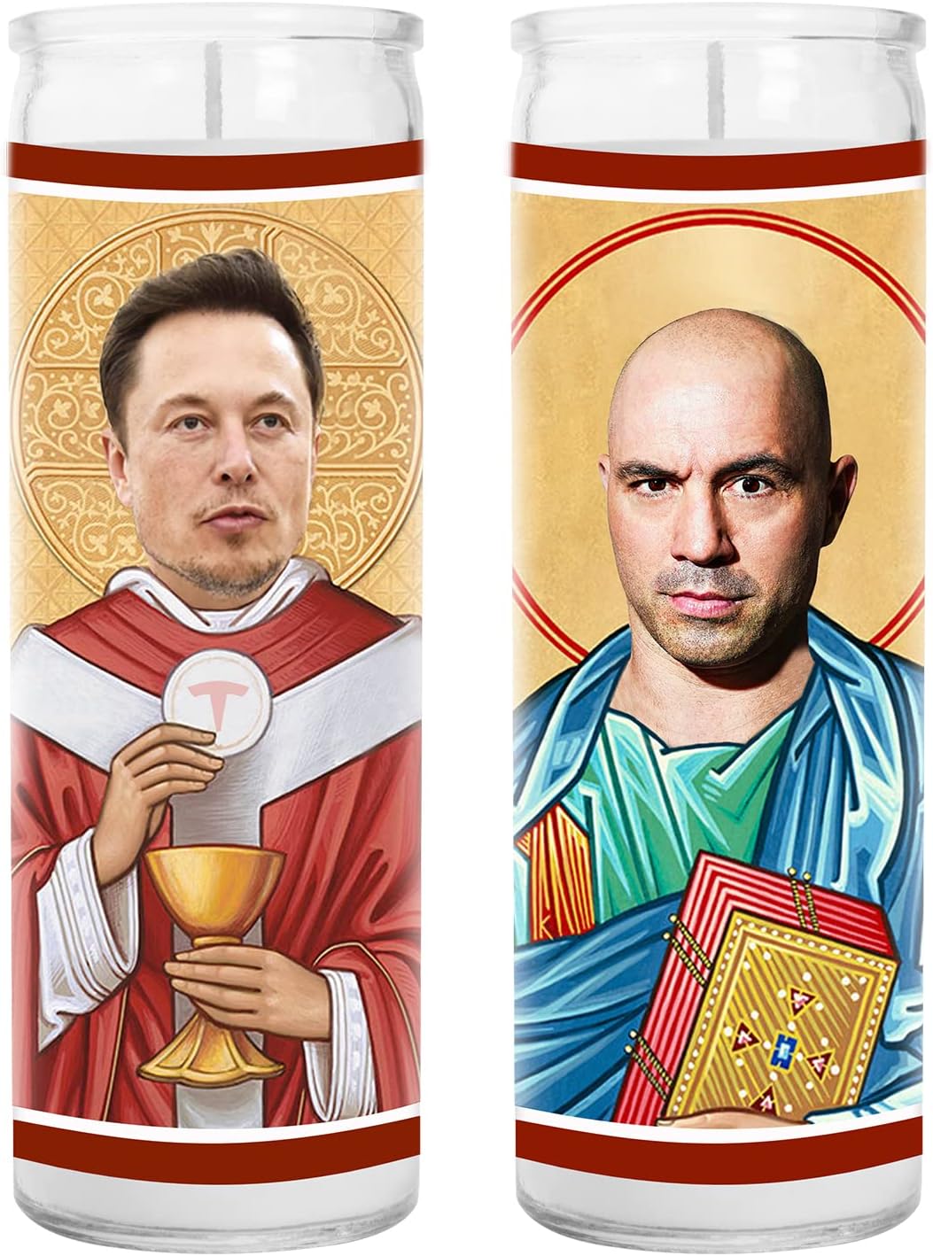 Amazon.com: Celebrity Candles - Saint Candles - Votive Glass Jar White ...