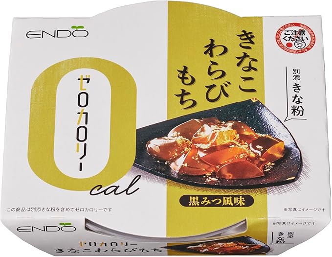 Amazon.co.jp: 遠藤製餡 ゼロカロリーきなこわらびもち 108g ×6個 : 食品・飲料・お酒