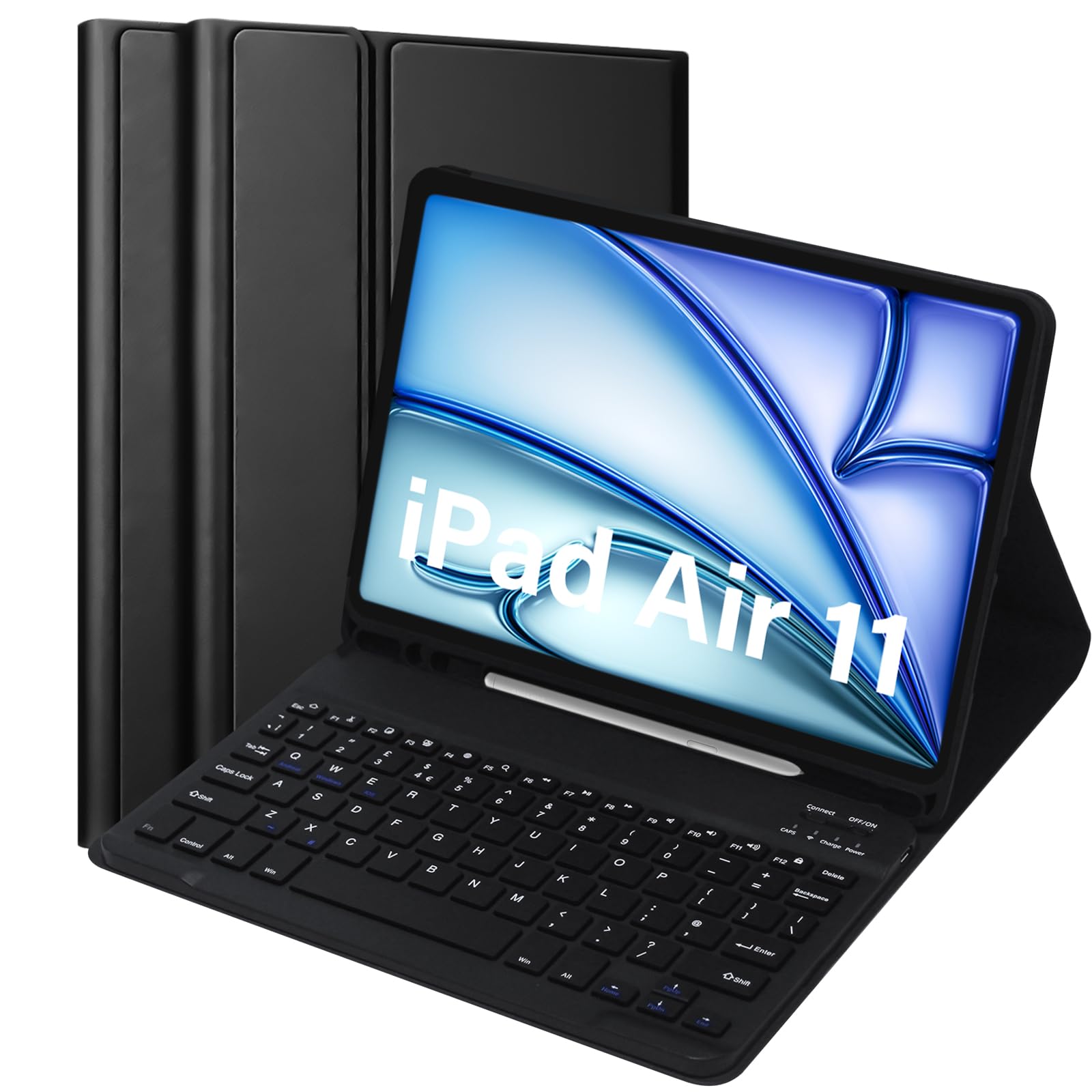 KTOITION Keyboard Case for iPad 11" Air 2024 (M2), iPad Air 11 Inch M2 ...