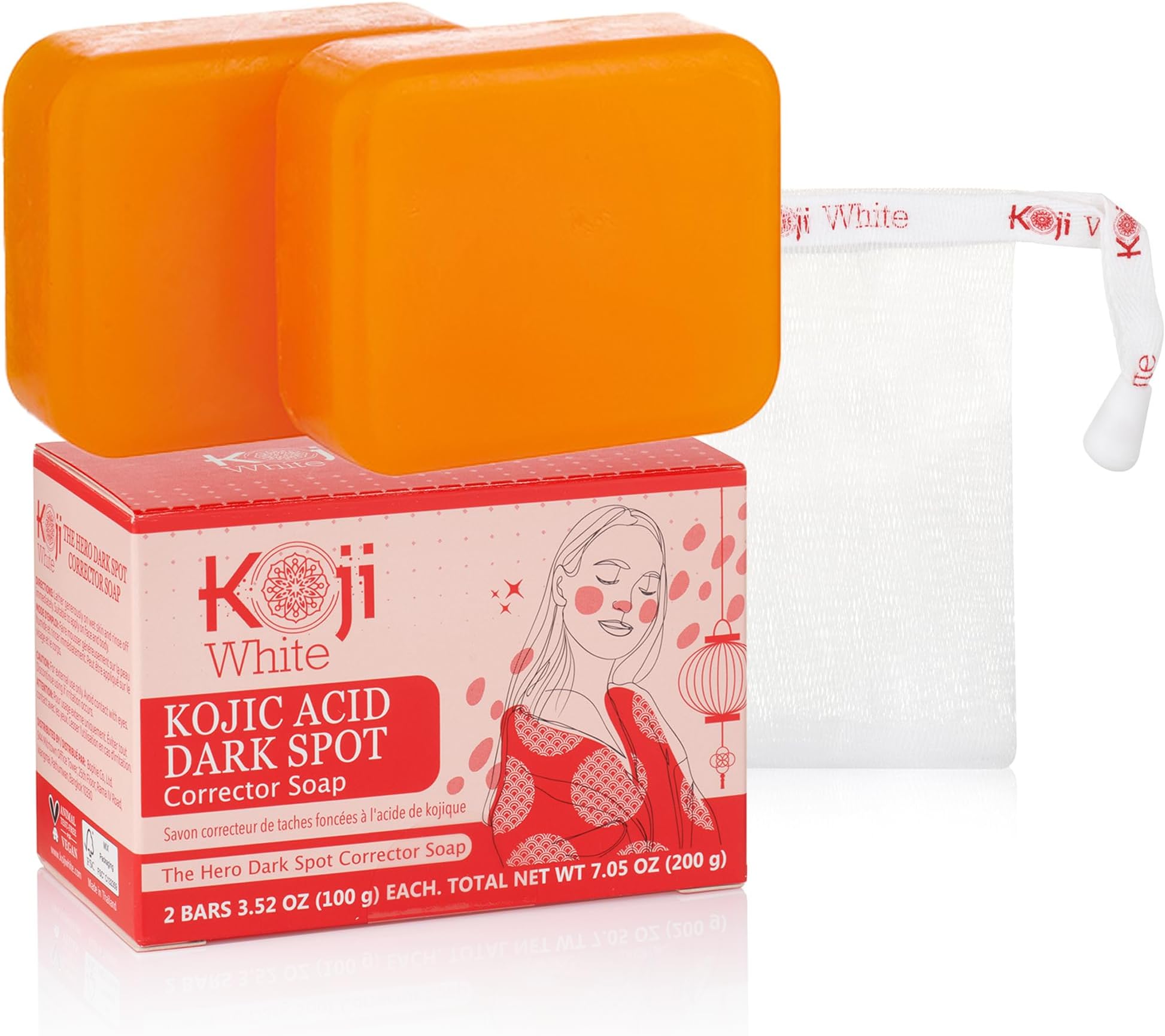 Amazon.com : Pure Kojic Acid Soap for Hyperpigmentation, Dark Spots ...