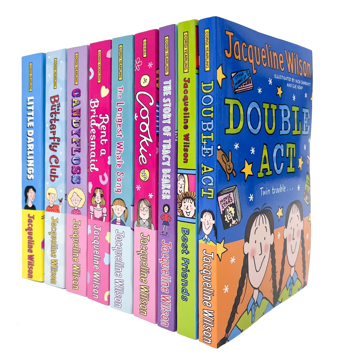 Jacqueline Wilson 9 Books Collection Set (Double Act, Candyfloss ...