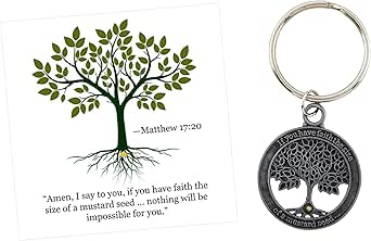 Amazon.com: Trendzeen Mustard Seed Keychain - Inspirational Mustard ...