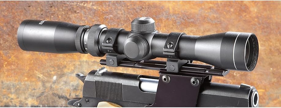 Amazon.com : AIM Sports 2-7X32 Pistol Scope with Rings : Handgun Scopes ...