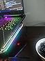 Tukzer RGB Laptop Cooling Pad, Portable Slim Quiet USB Powered Gaming ...