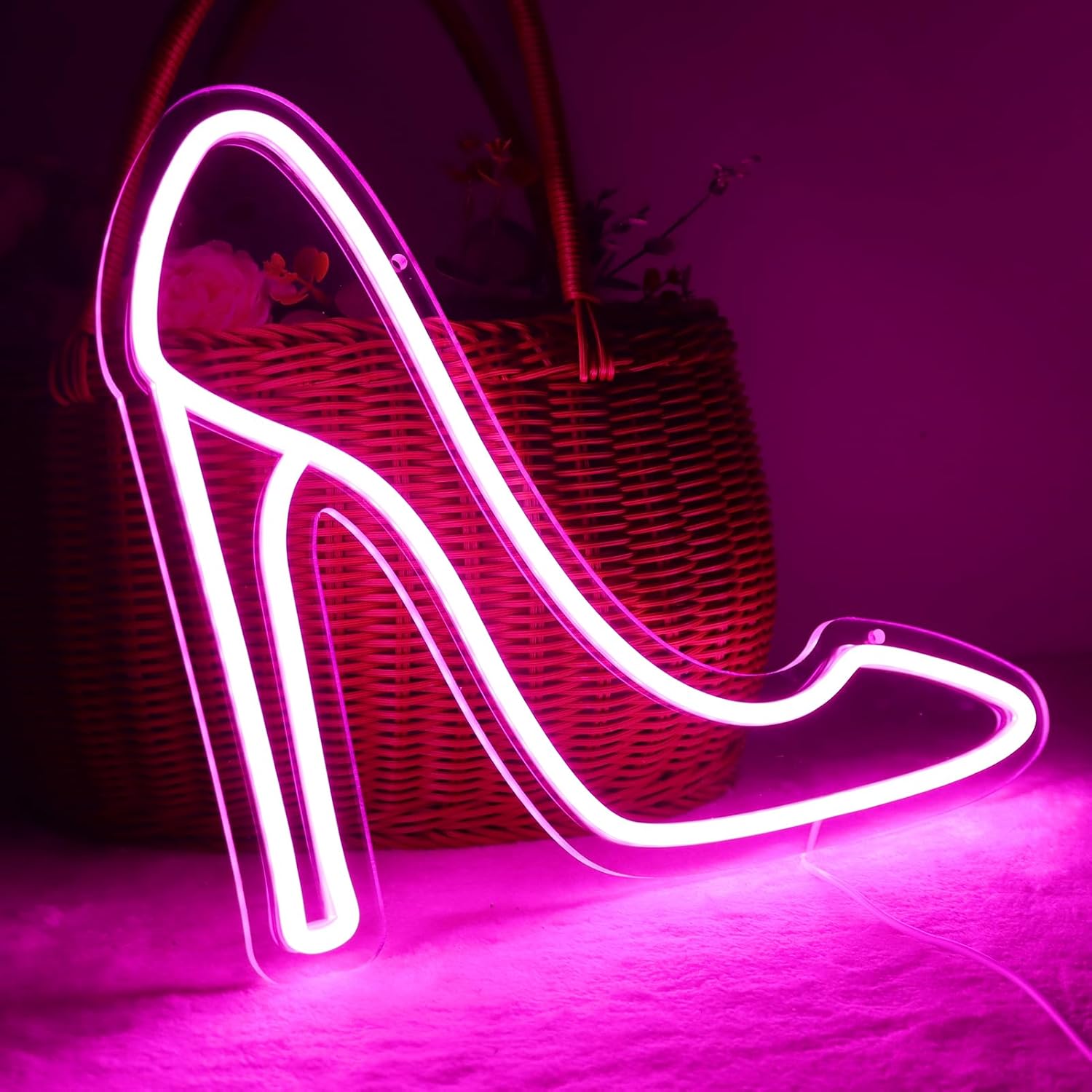 Balanar High Heels Neon Signs for Wall Decor Neon Lights for Bedroom ...