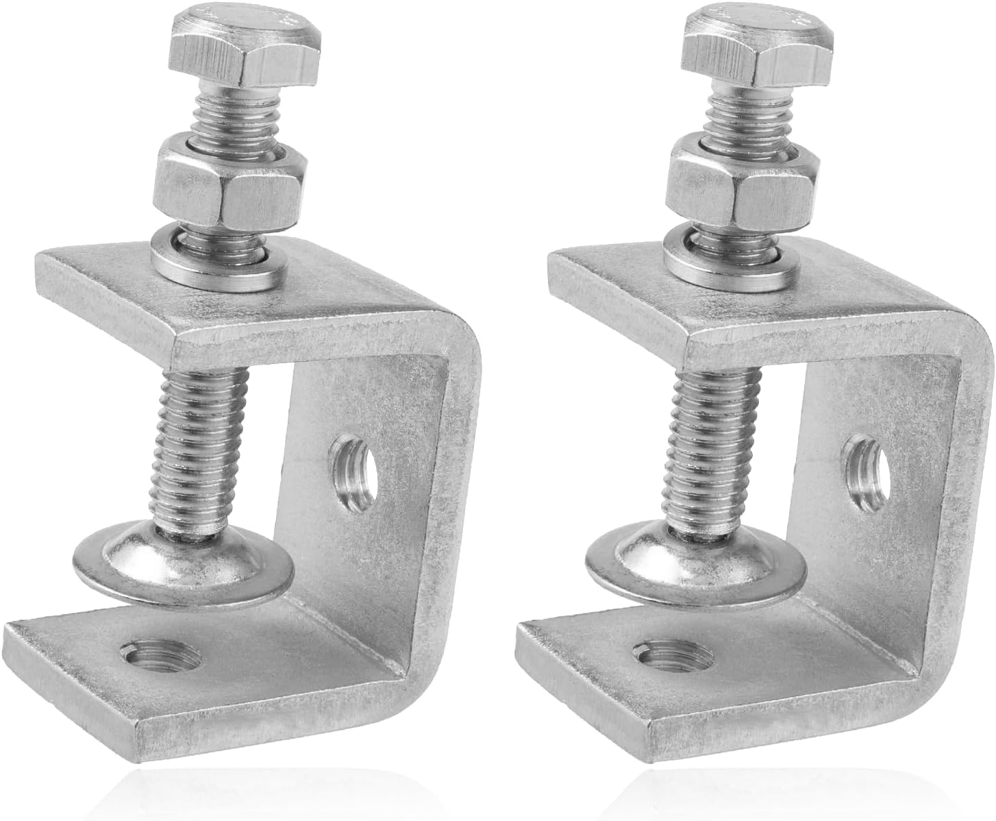 ZOWZEA 2 Pack 304 Stainless Steel Small C Clamps 1 Inch Mini C-Clamps ...