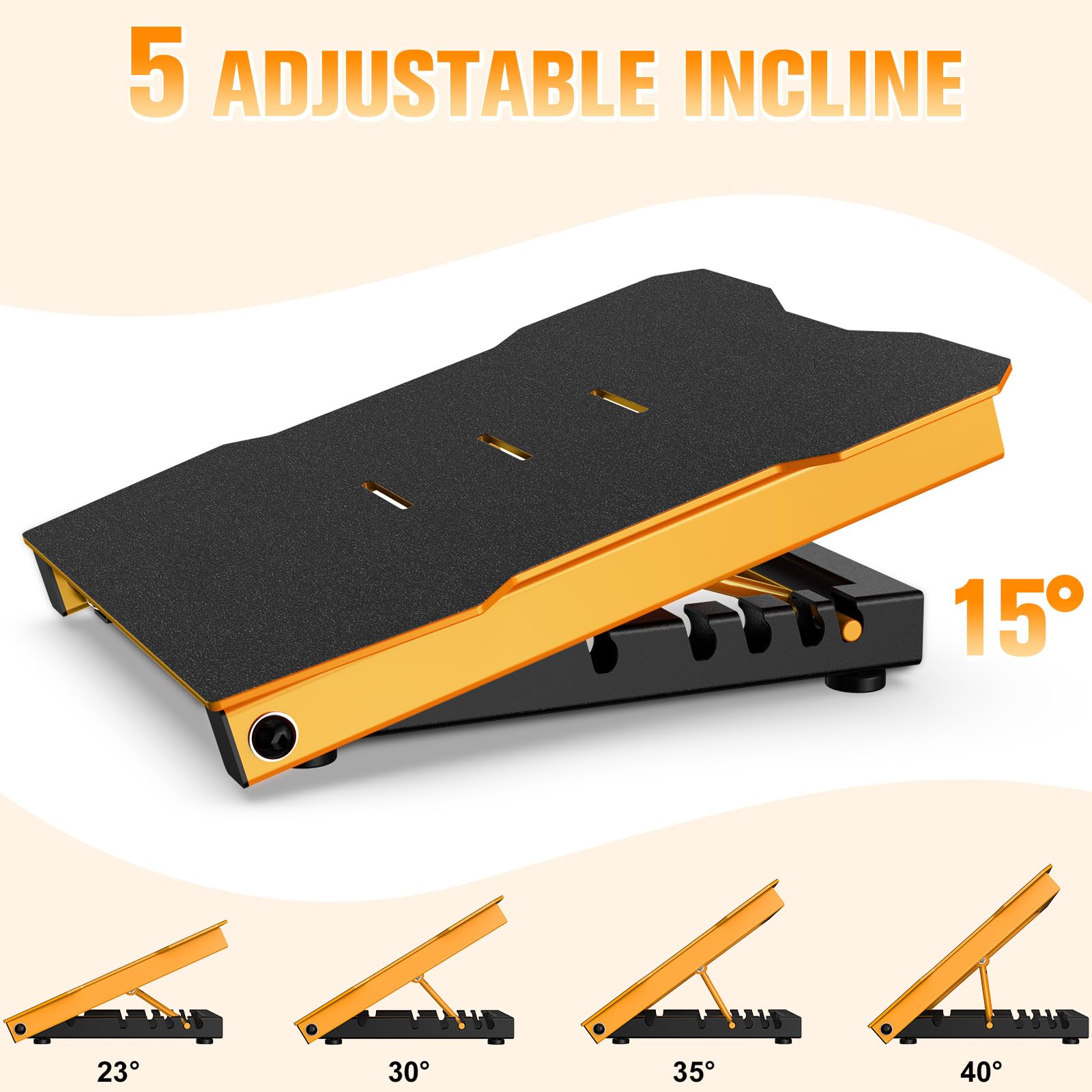 PYHIGH Steel Slant Board Calf Stretcher 600lbs Weight Capacity Squats ...