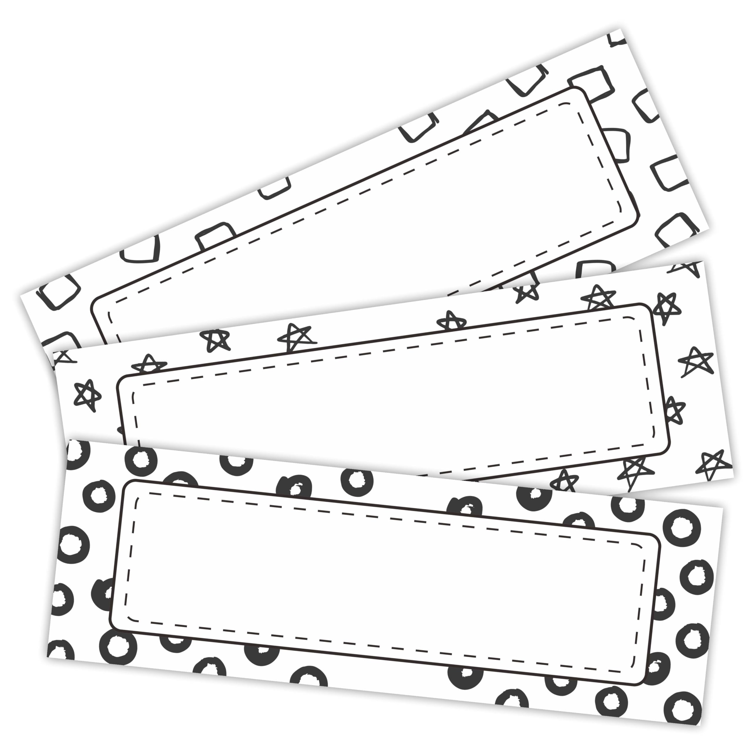 Amazon.com: 30 Pcs Self Adhesive Name Tags, Labels in 3 Styles ...