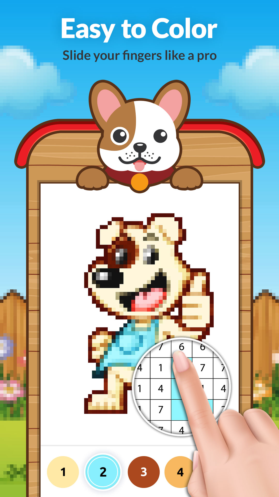Dog Pixel Art Paint by Numbers - App on Amazon Appstore