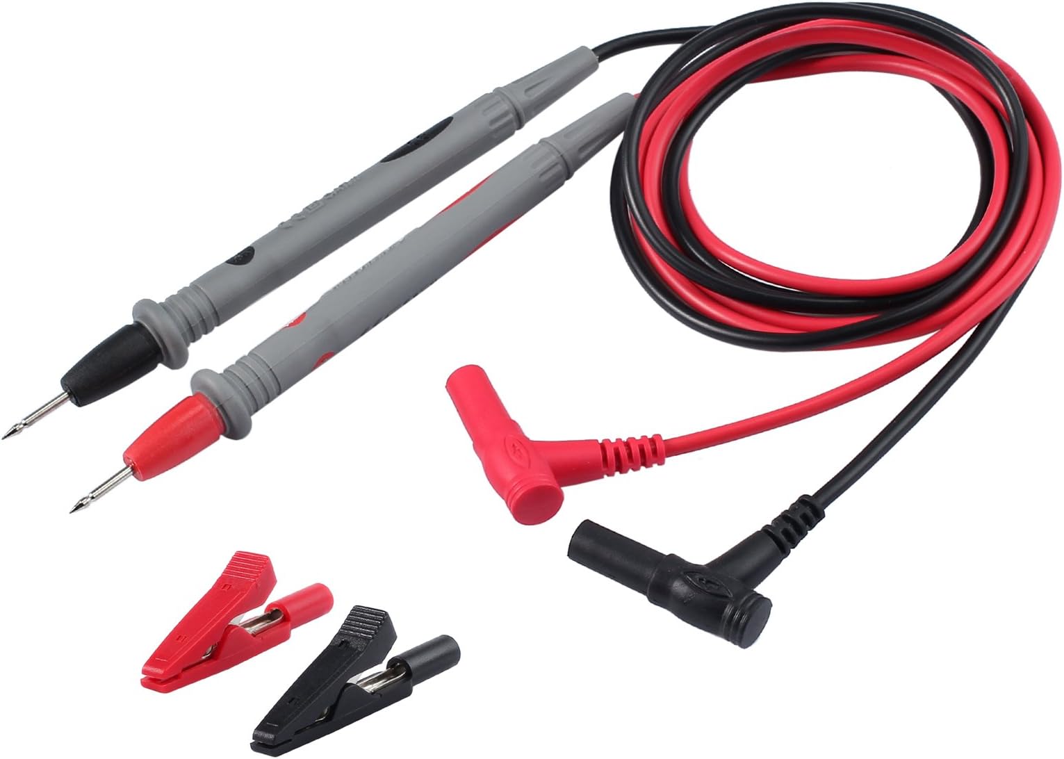 AMTOVL Multimeter Test leads, Alligator Clips Multitester Test Lead Kit ...
