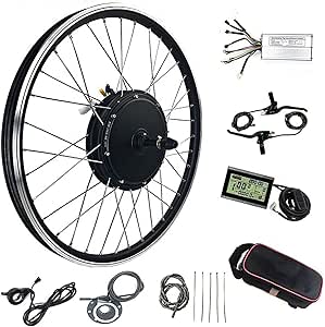 Amazon.com: SJZD Electric Bicycle E-Bike Front Wheel Complete ...