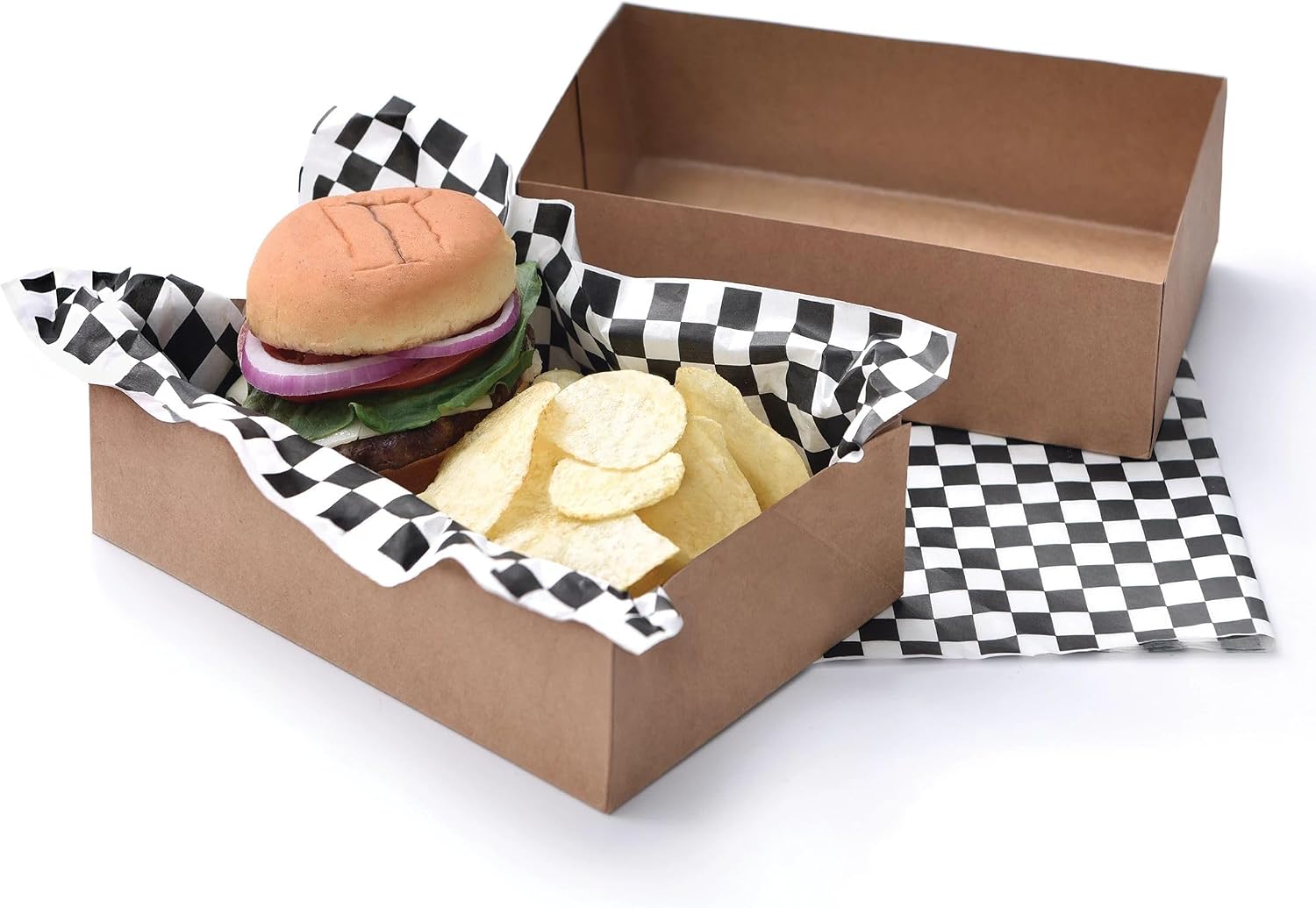 Amazon.com | Amscan Bold Multicolor BBQ Cardboard Food Tray with Paper ...