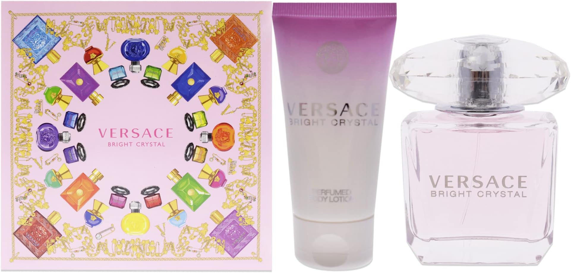 Amazon.com : Versace Versace Bright Crystal Women 1oz EDT Spray, 1.7oz ...