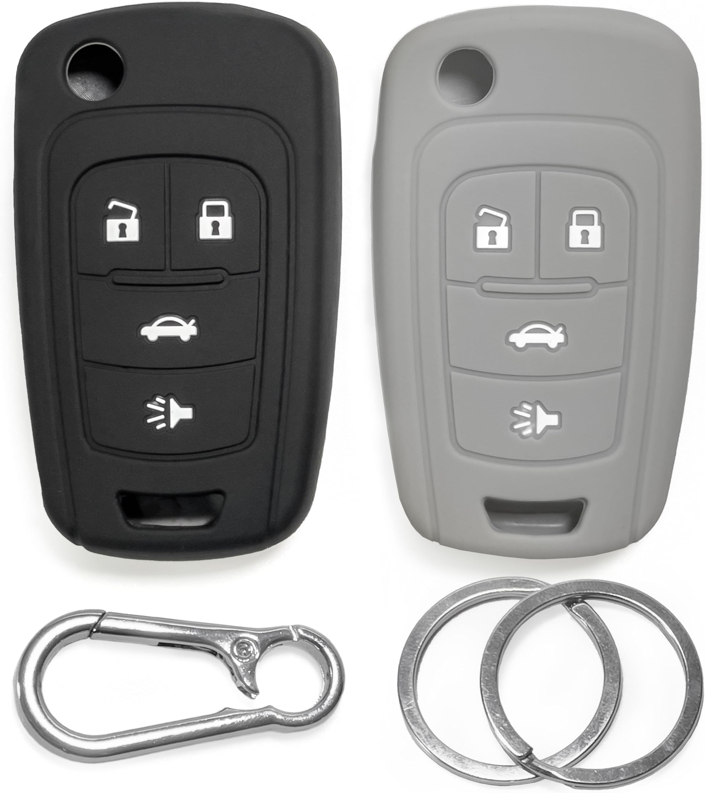 Amazon.com: 2-Pack Click&Fit Soft-Touch Silicone Key Fob Covers 4 ...