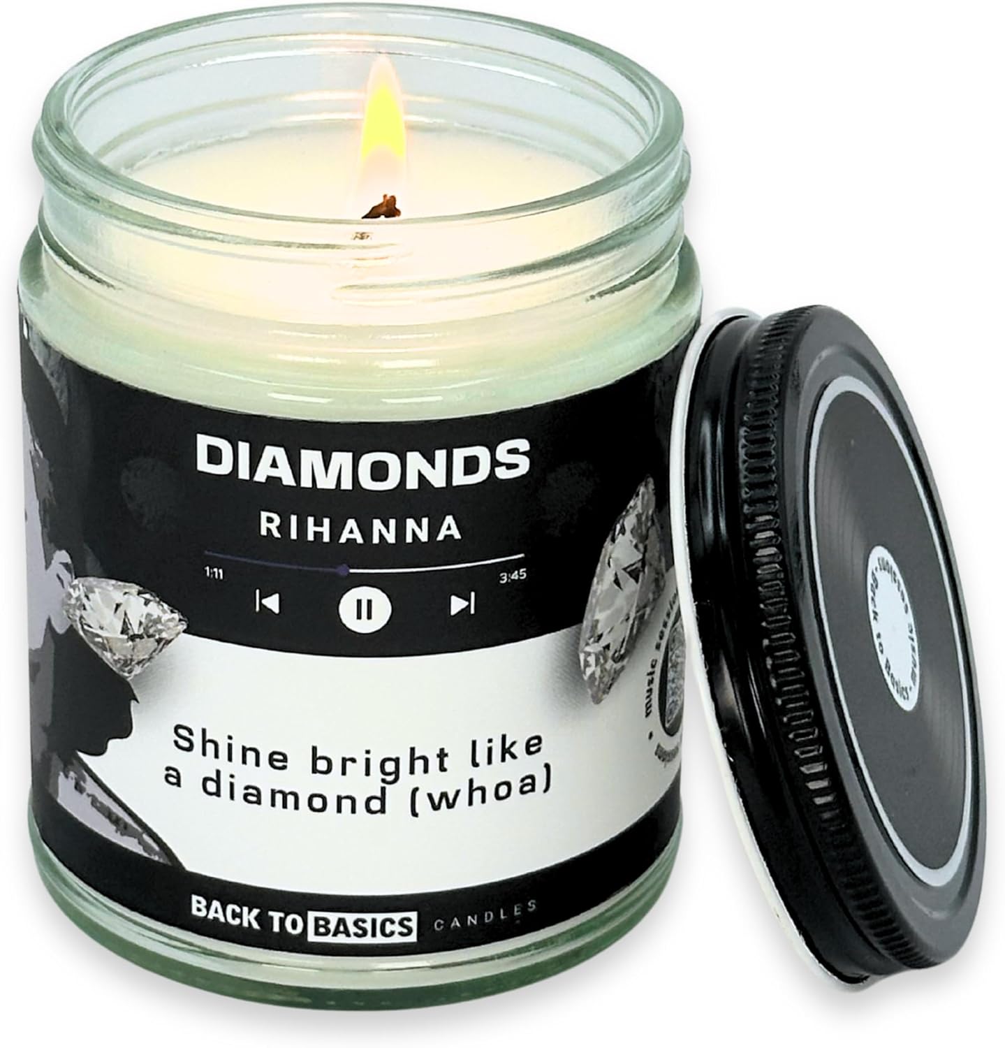 Amazon.com: Back to Basics Candles | Diamonds - 9oz Soy Wax Lavender ...