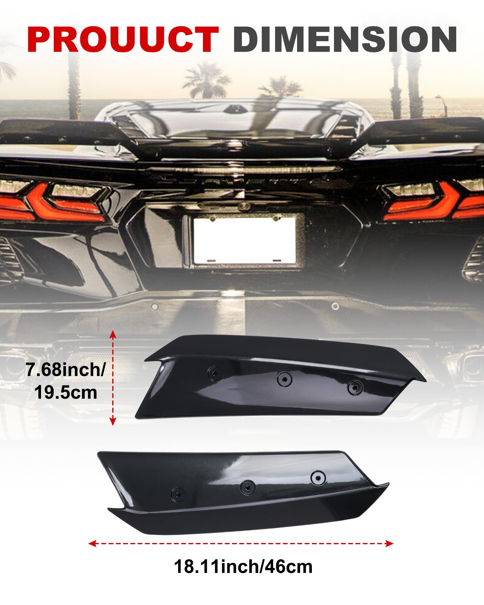 Snapklik.com : Etesan Upgrade Rear Trunk Spoiler Wicker Fit For ...