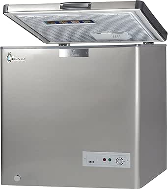 Penguin Chest Freezer Stainless interior 250 l ES290-L Silver: Buy ...