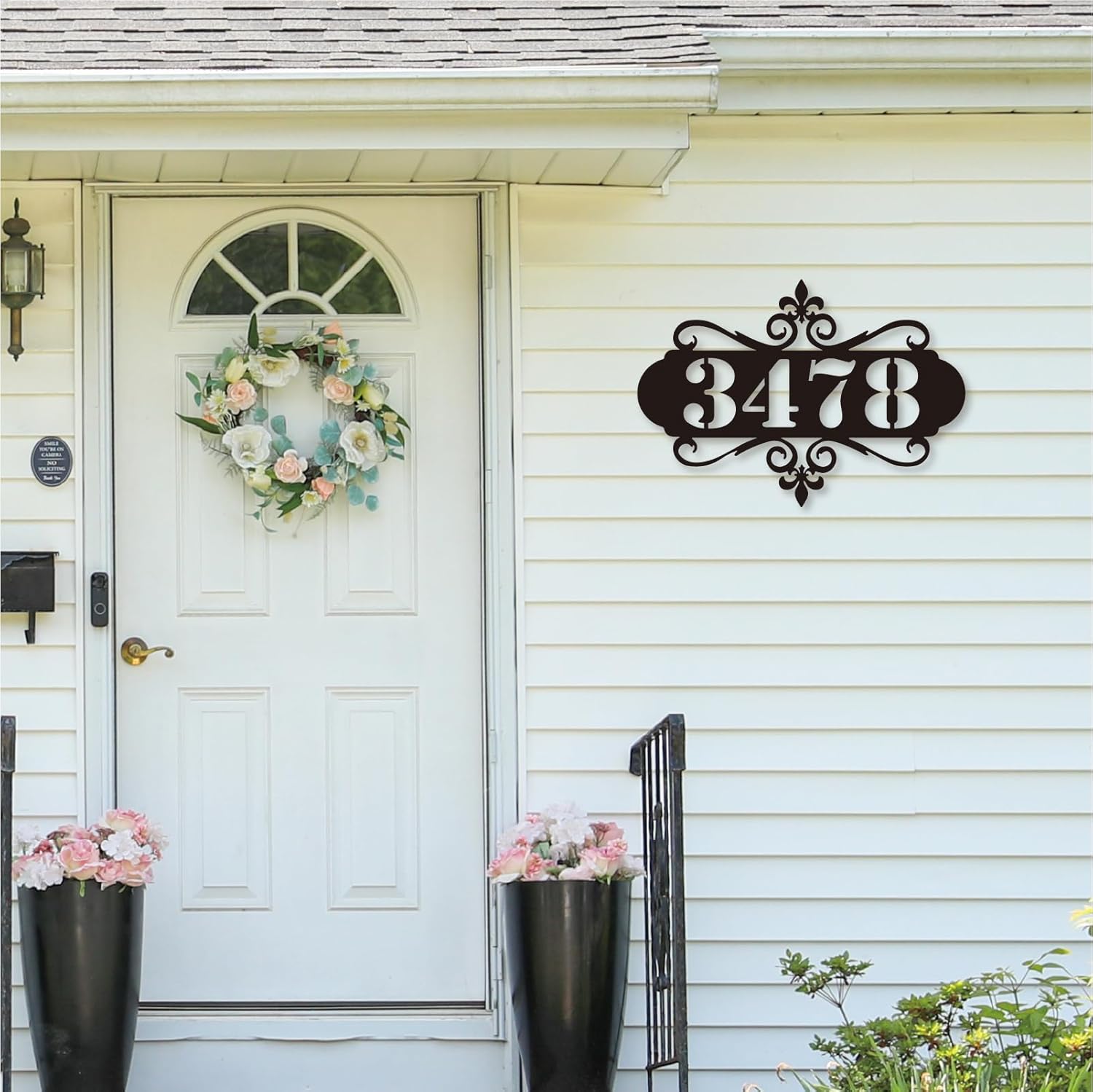 Amazon.com: Modern House Numbers for Outside | Custom Metal House ...