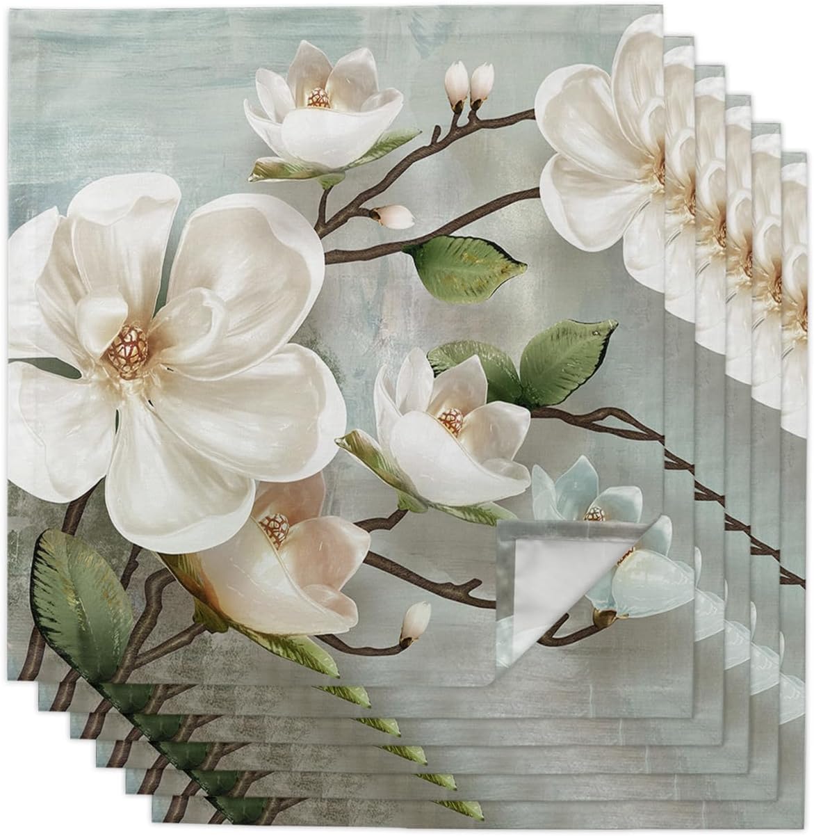 Amazon.com: Kitchen Cloth Napkins 6 Pack Reusable Dinner Napkins Spring ...