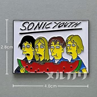 Amazon.co.jp: 820 Sonic Youth Sonic Youth x Simpsons Pin Badge : Toys ...