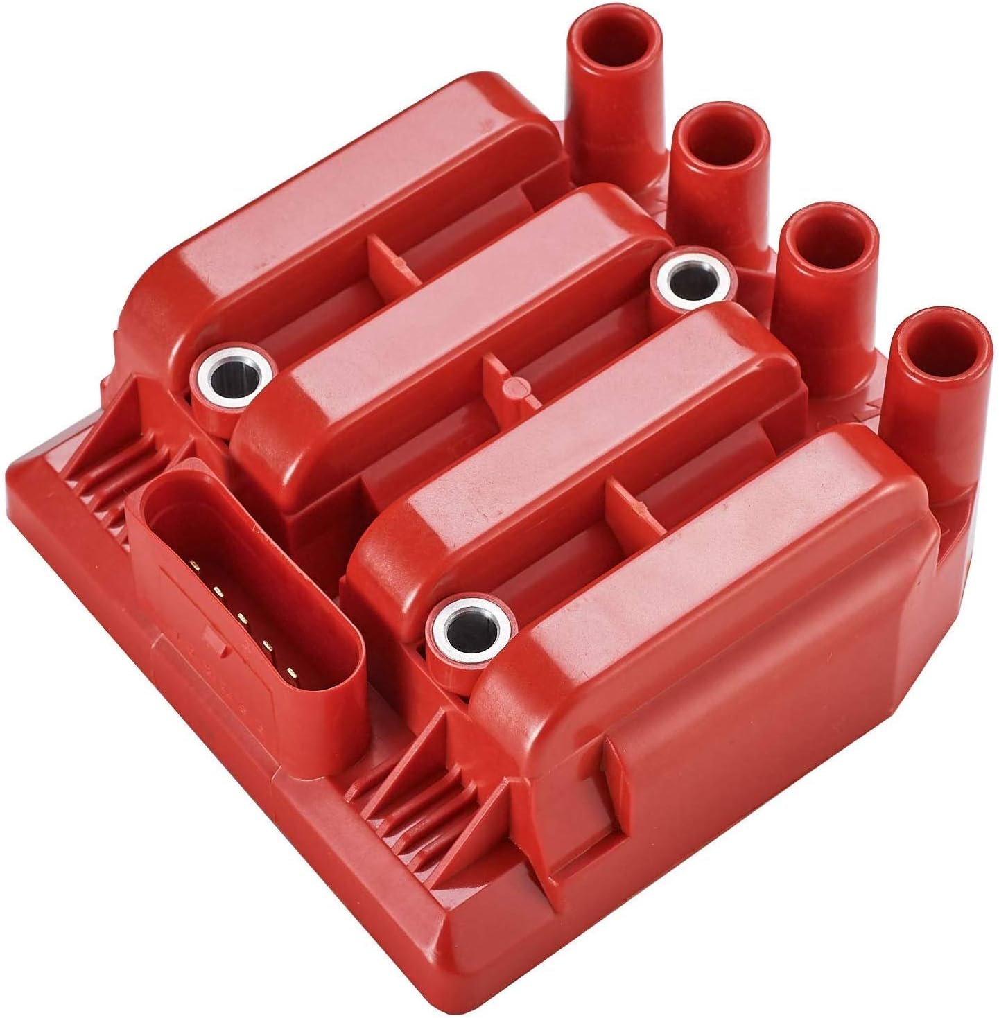 Amazon.com: ENA Red Ignition Coil Pack Compatible with Volkswagen Golf ...
