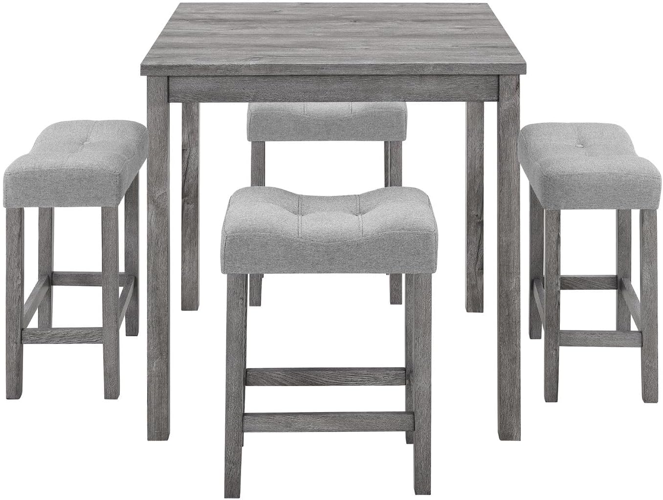 Amazon.com - allamazing 5-Piece Counter Height Dinner Table Set, Indoor ...