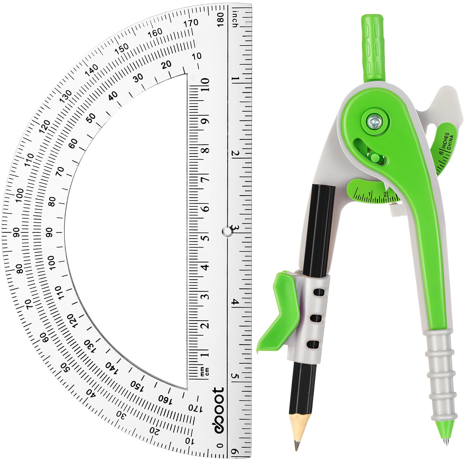 Snapklik.com : EBOOT Student Geometry Math Set, Drawing Compass And 6 ...