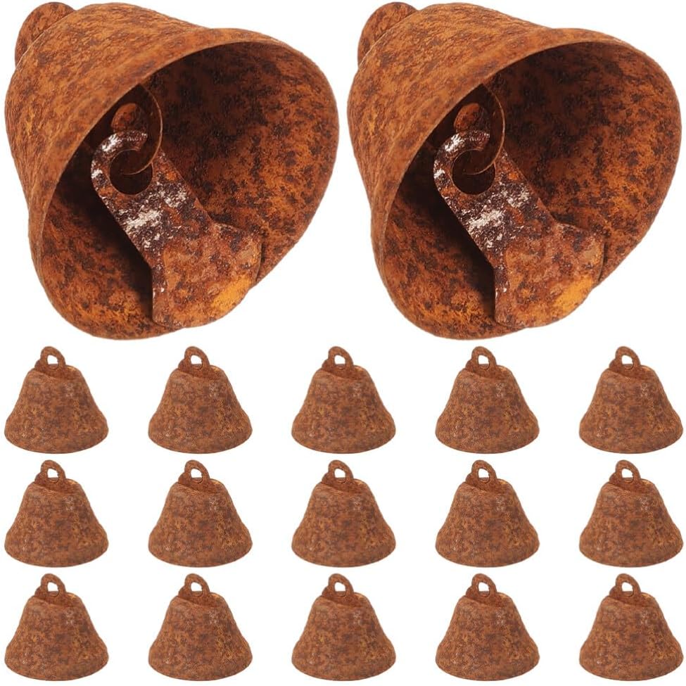 Amazon.com: Lurrose 25pcs Rusty Jingle Bells Cutouts Christmas Sleigh ...
