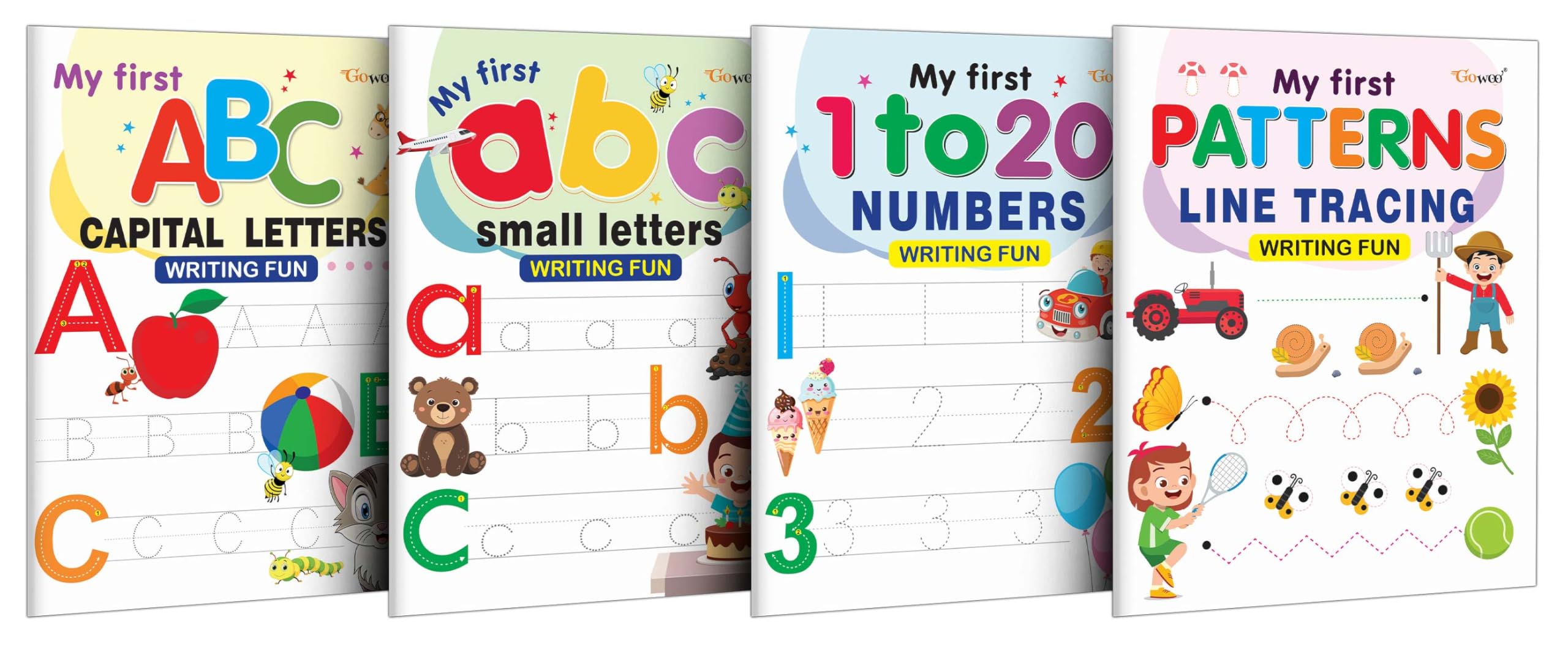 Buy My First Capital Letters ABC, Small Letters abc, Numbers 1-20 and ...