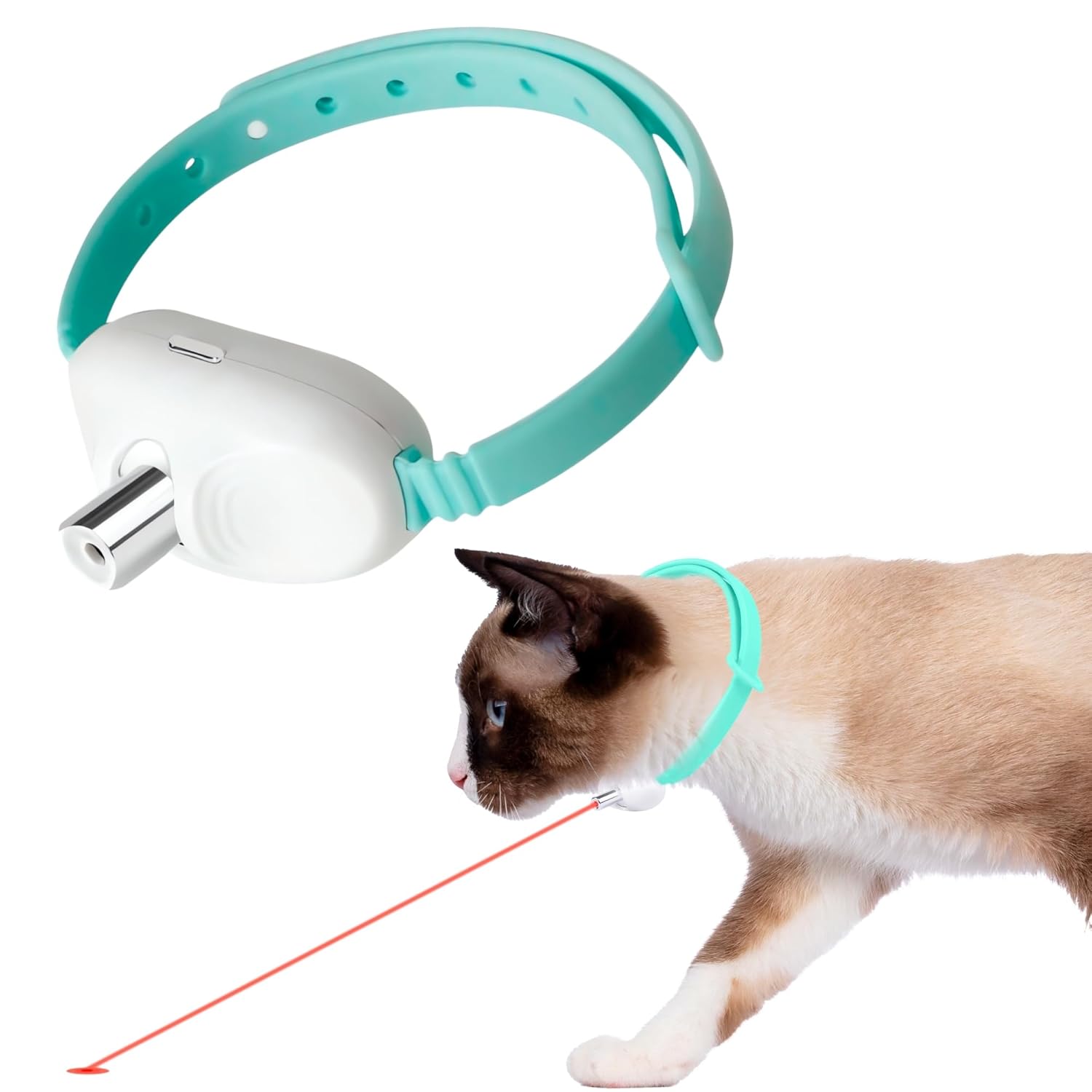 Buraq Hands-Free Cat Laser Collar with 2 Working Modes, USB ...
