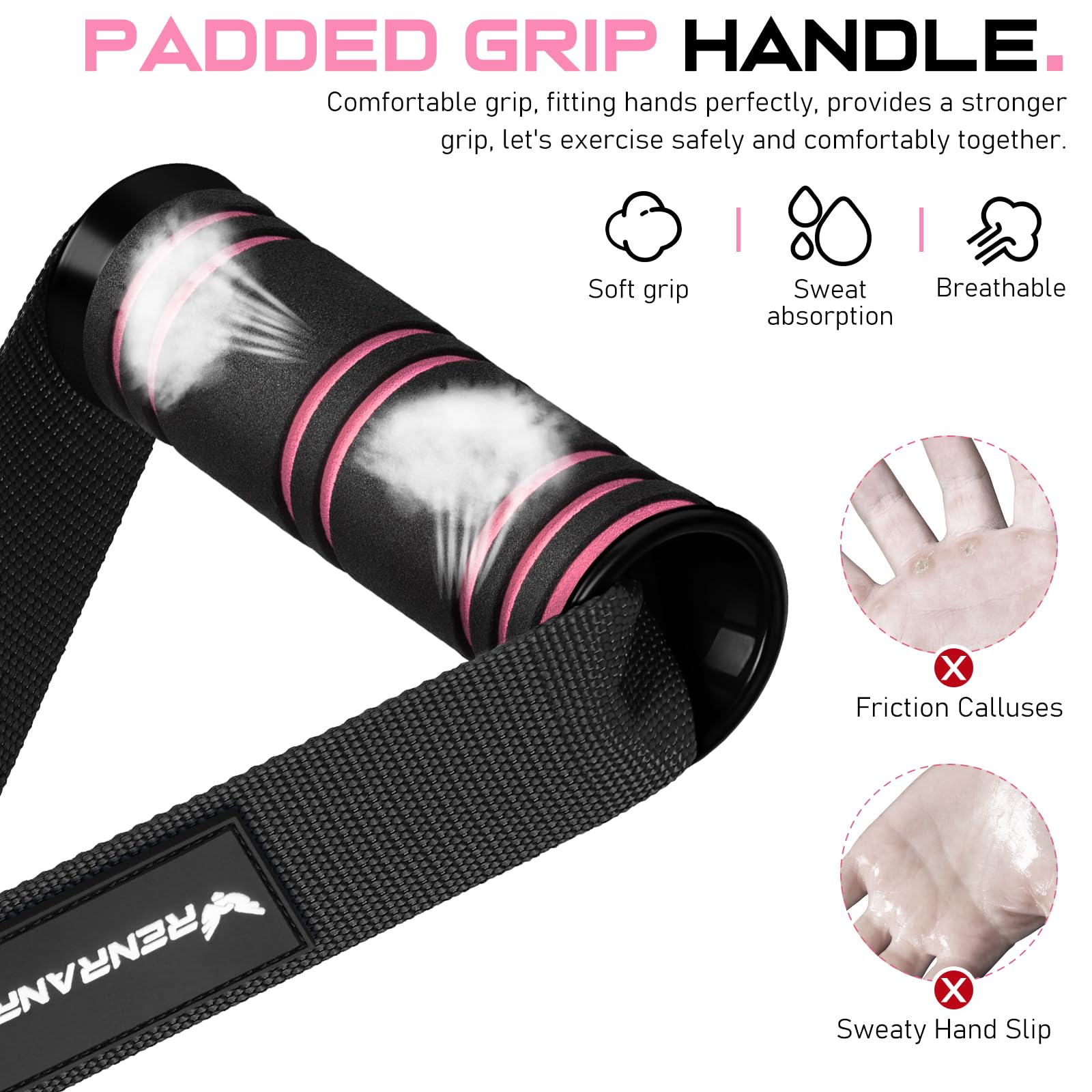 Snapklik.com : Gym Exercise Handles, Replacement Handle Attachments For ...