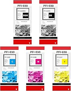 Amazon.com: PFI-030 Ink Cartridge 55-ml Replacement for Canon PFI030 PFI-030 PFI-030MBK PFI ...