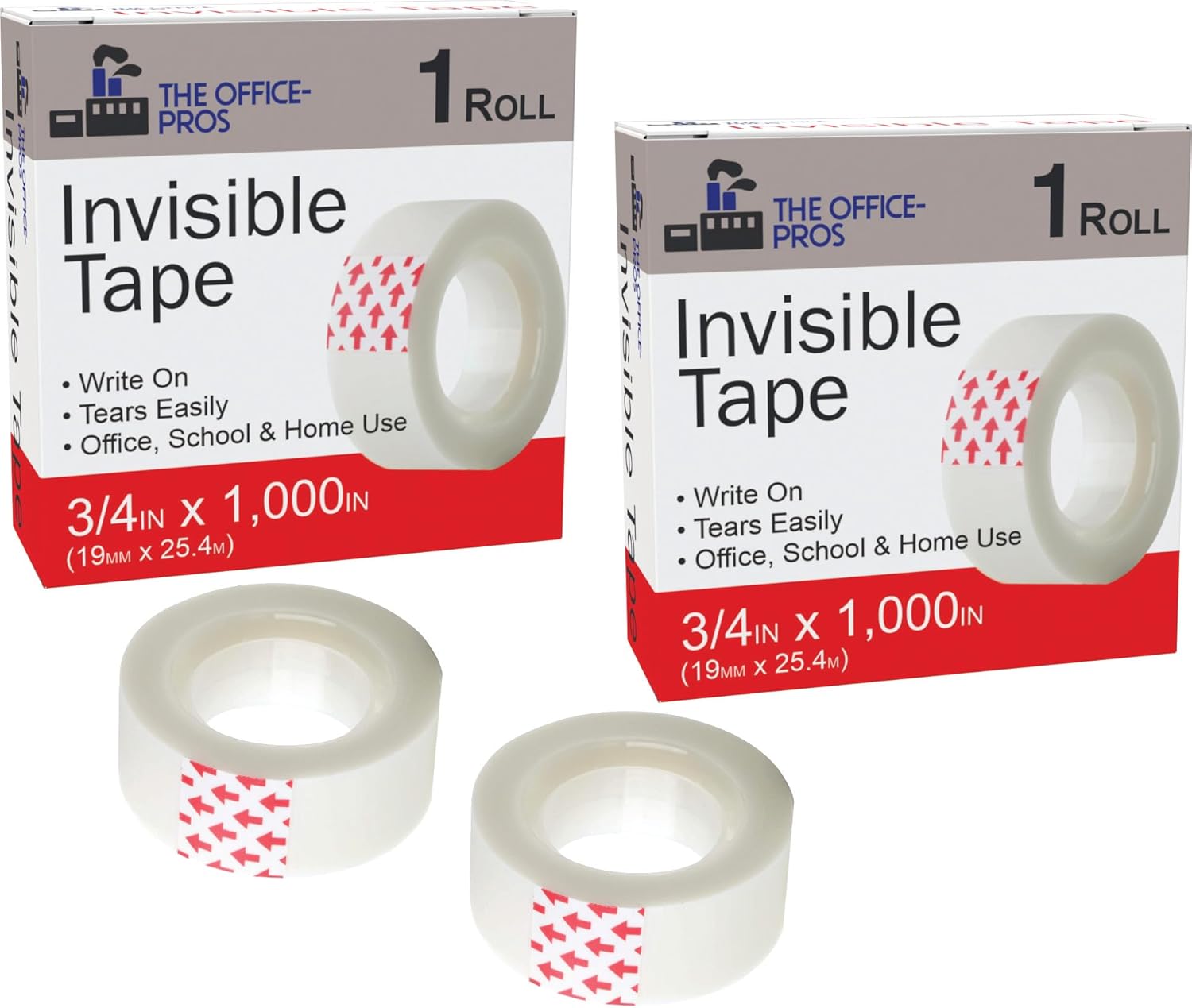 Amazon.com: Invisible Tape, Tape Refills, 3/4 x 1,000 Inches, Tape for ...