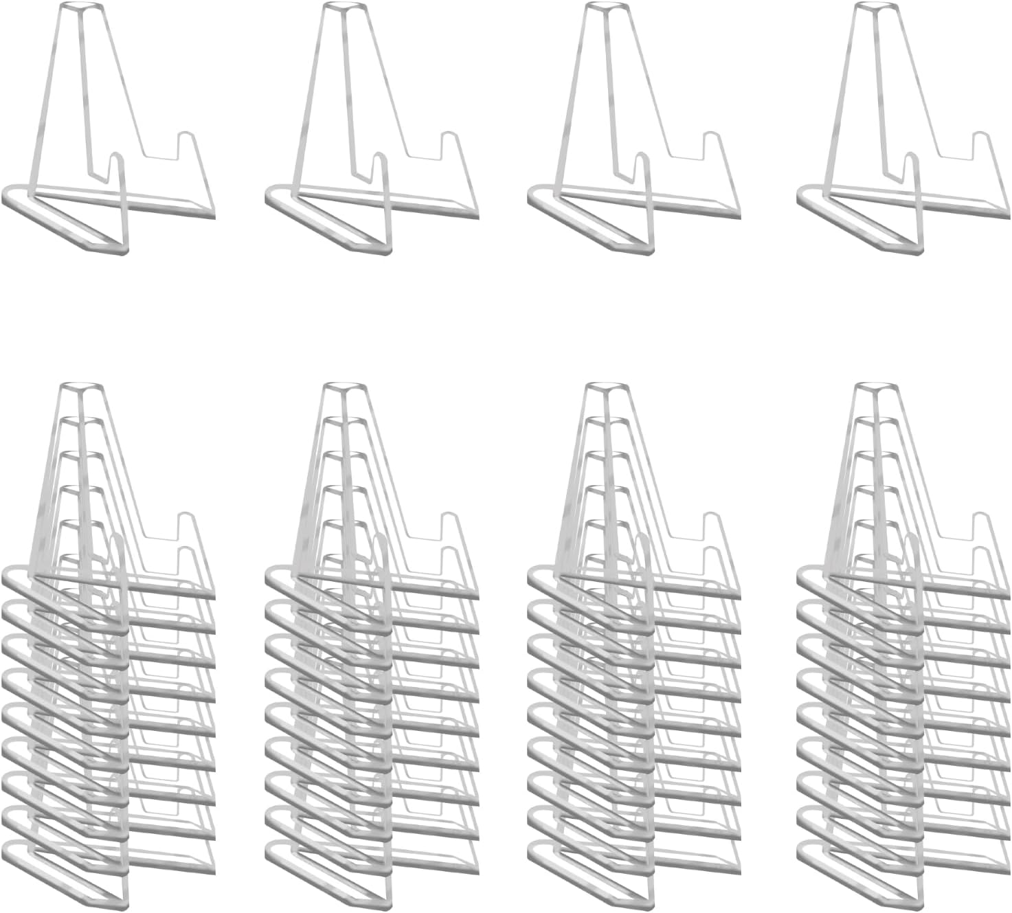 Amazon.com: 24 Pack Mini Clear Acrylic Easel Stands, BetterJonny Coin ...