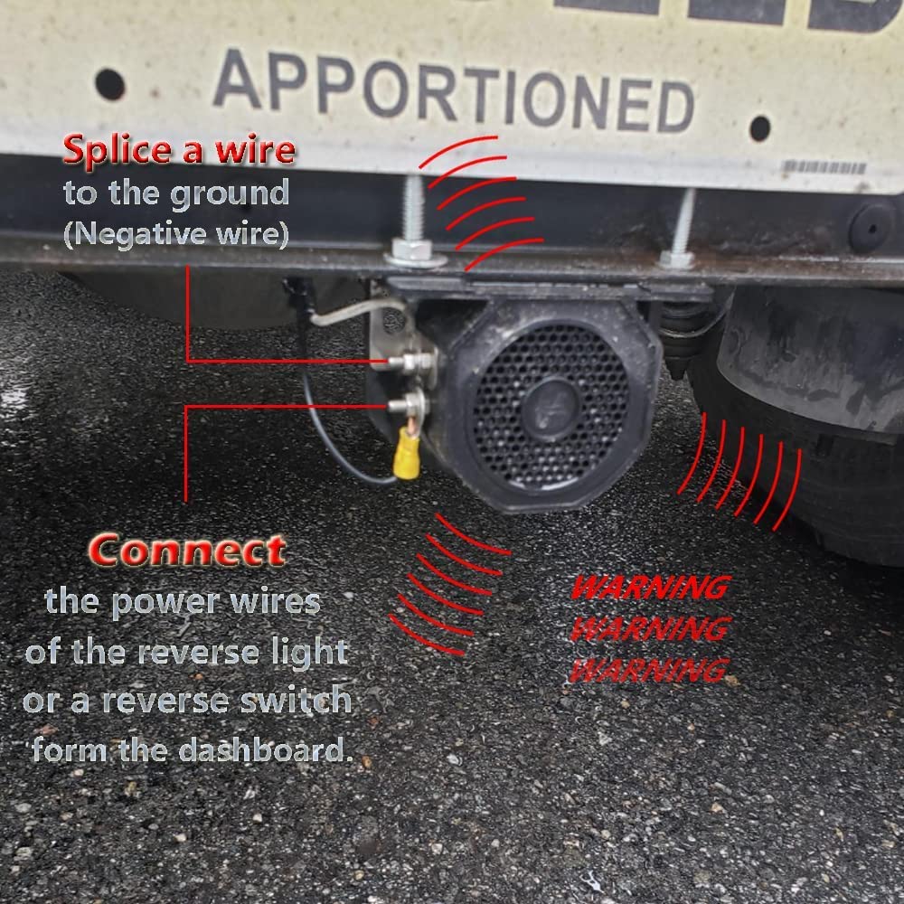Snapklik.com : Backup Warning Beeper Alarm For Truck Car Automotive ...