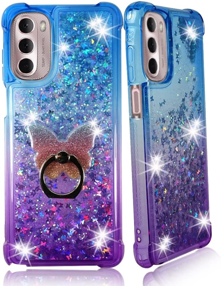 Amazon.com: Zase Moto G 5G (2024) Cute Phone Case Clear Floating Liquid ...