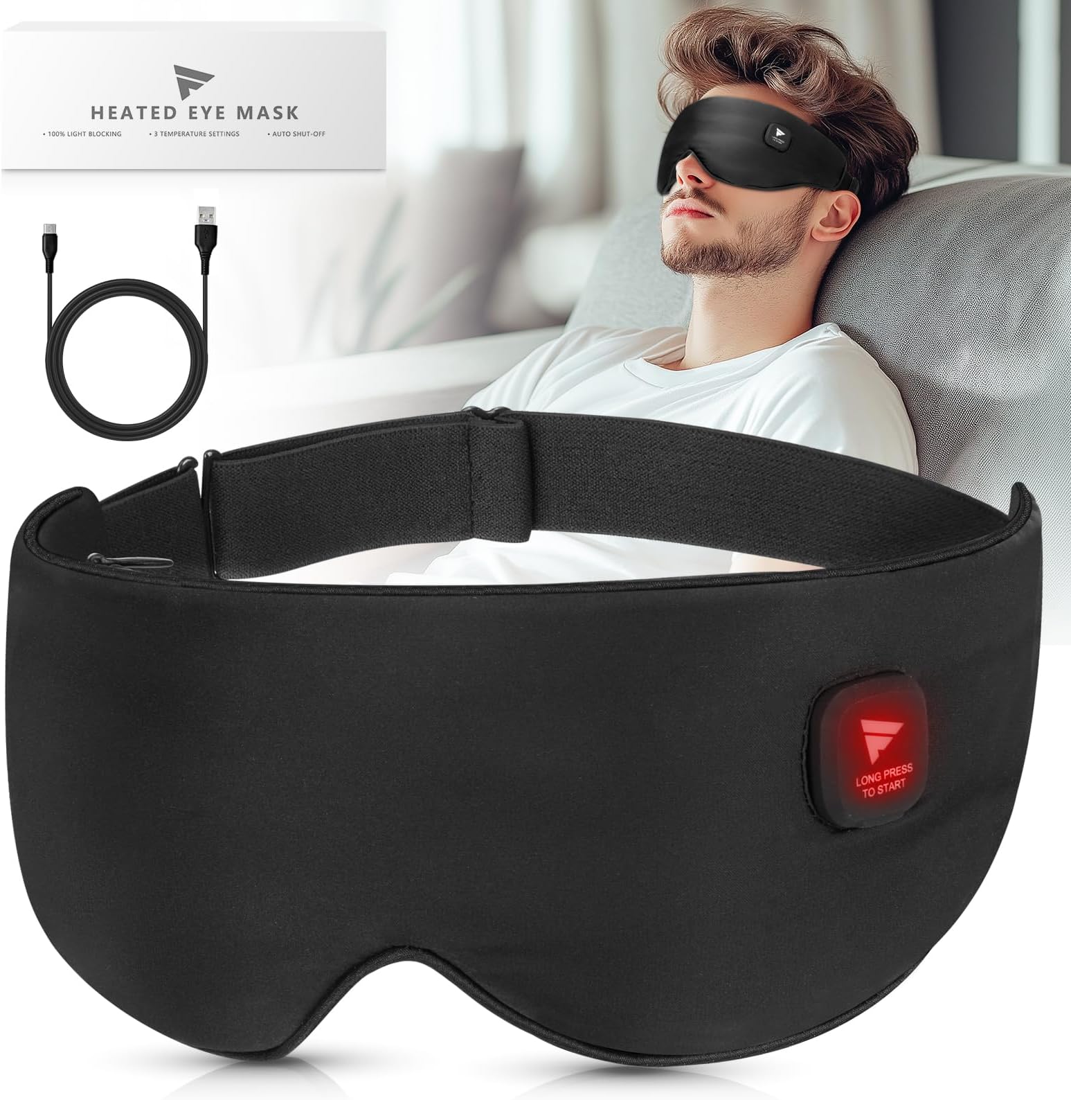 Amazon.com: Cordless Heated Eye Mask for Dry Eyes, Stye - Warm Compress ...