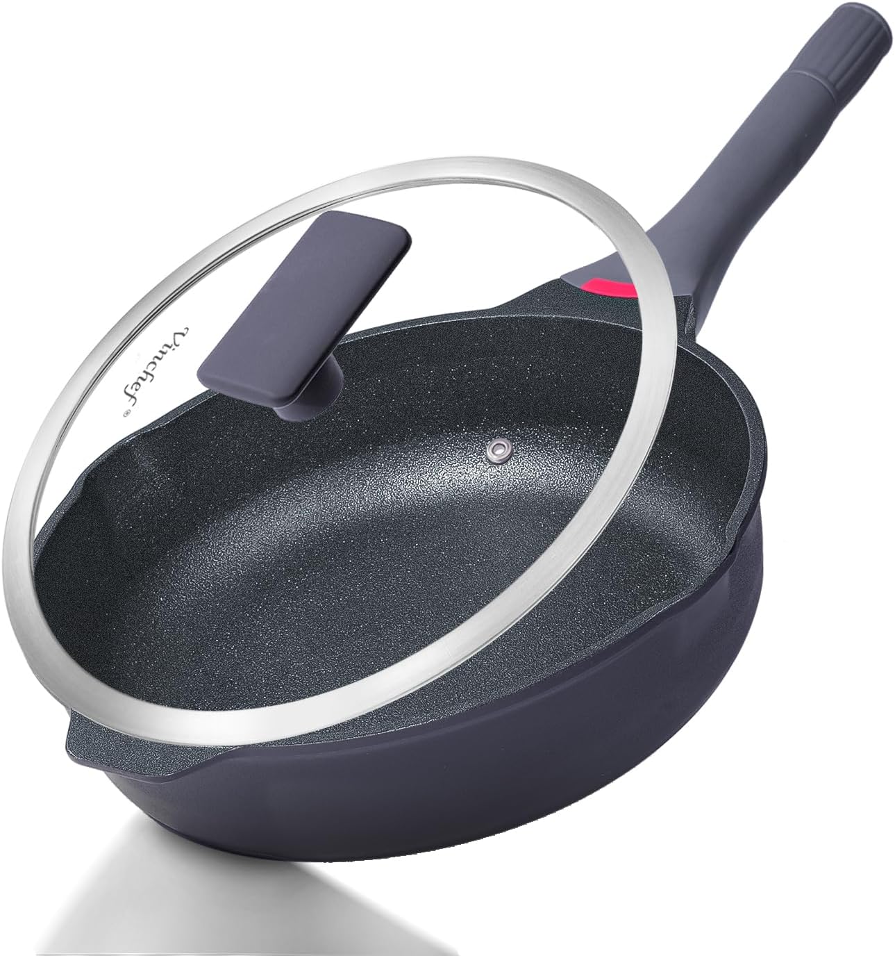 Amazon.com: Vinchef Nonstick Frying Pan With Lid, 10 Inch Chef's Pan ...