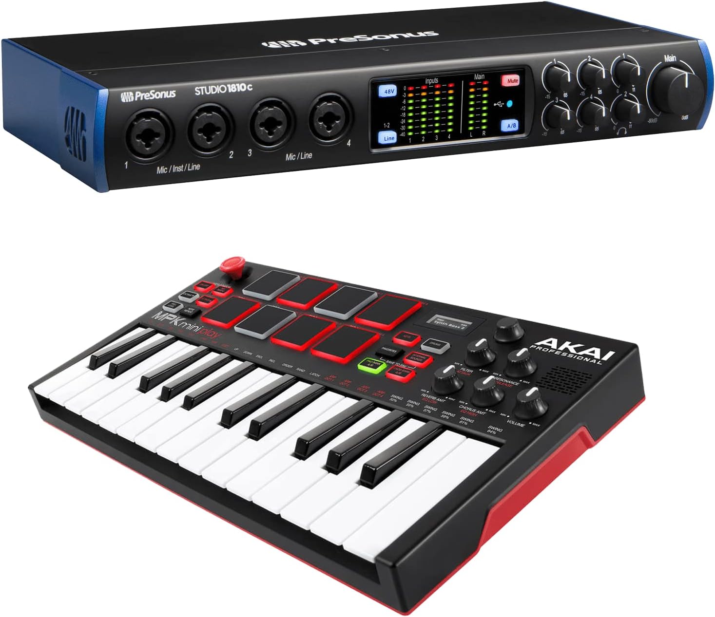 Amazon.com: Studio 1810c 18×8 USB Type-C Audio/MIDI Interface + MPK ...